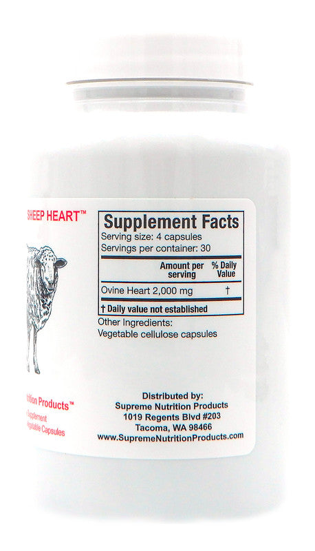 Grass Fed Sheep Heart (120 Capsules) – Grandad's Home Remedies