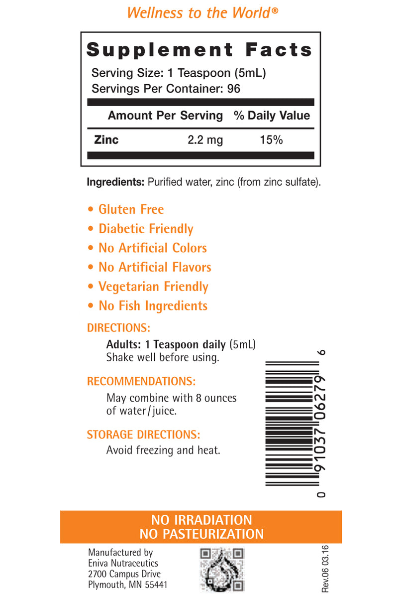 Zinc Mineral Liquid Concentrate (16 oz) – Grandad's Home Remedies